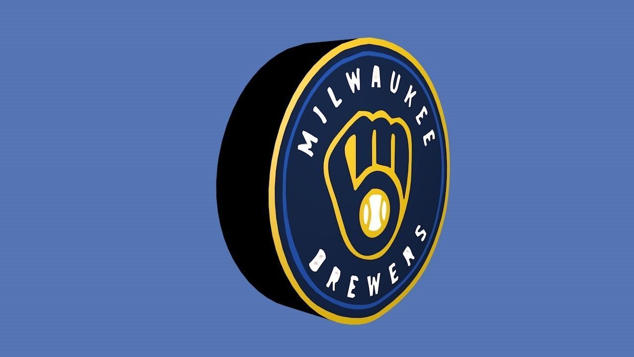 Milwaukee Brewers Team Logo 3D model | CGTrader