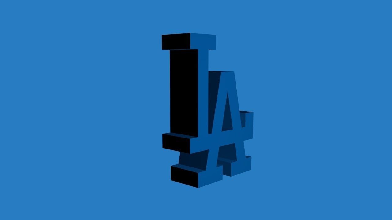 Los Angeles Dodgers Team Logo 3D model | CGTrader