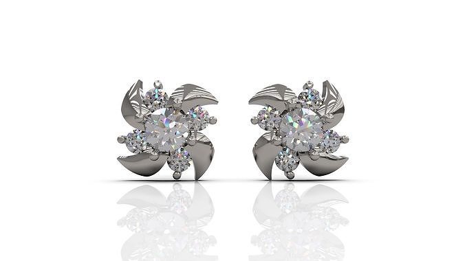 Earring 32 3D model 3D printable | CGTrader