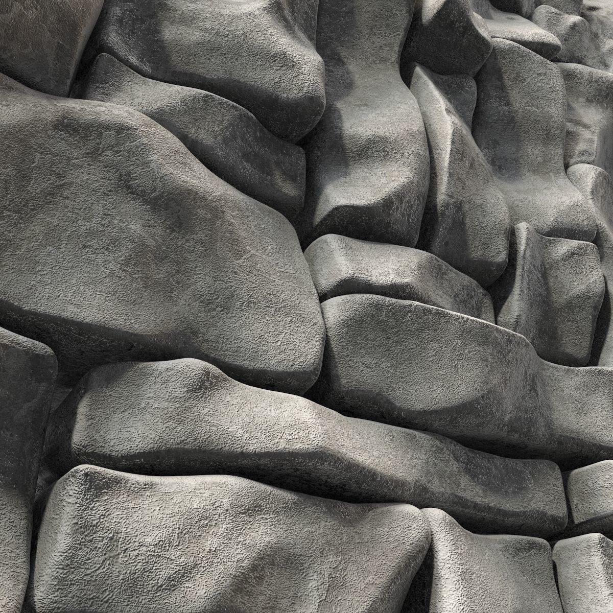 Panel Big Rock block stone n2 3D model | CGTrader