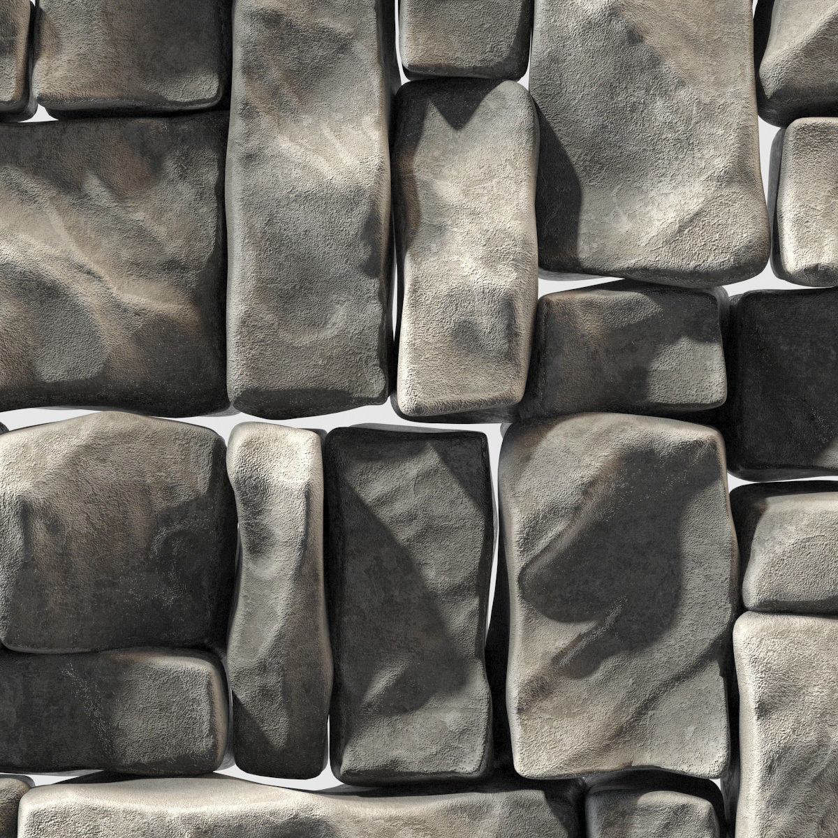 Panel Big Rock block stone n2 3D model | CGTrader