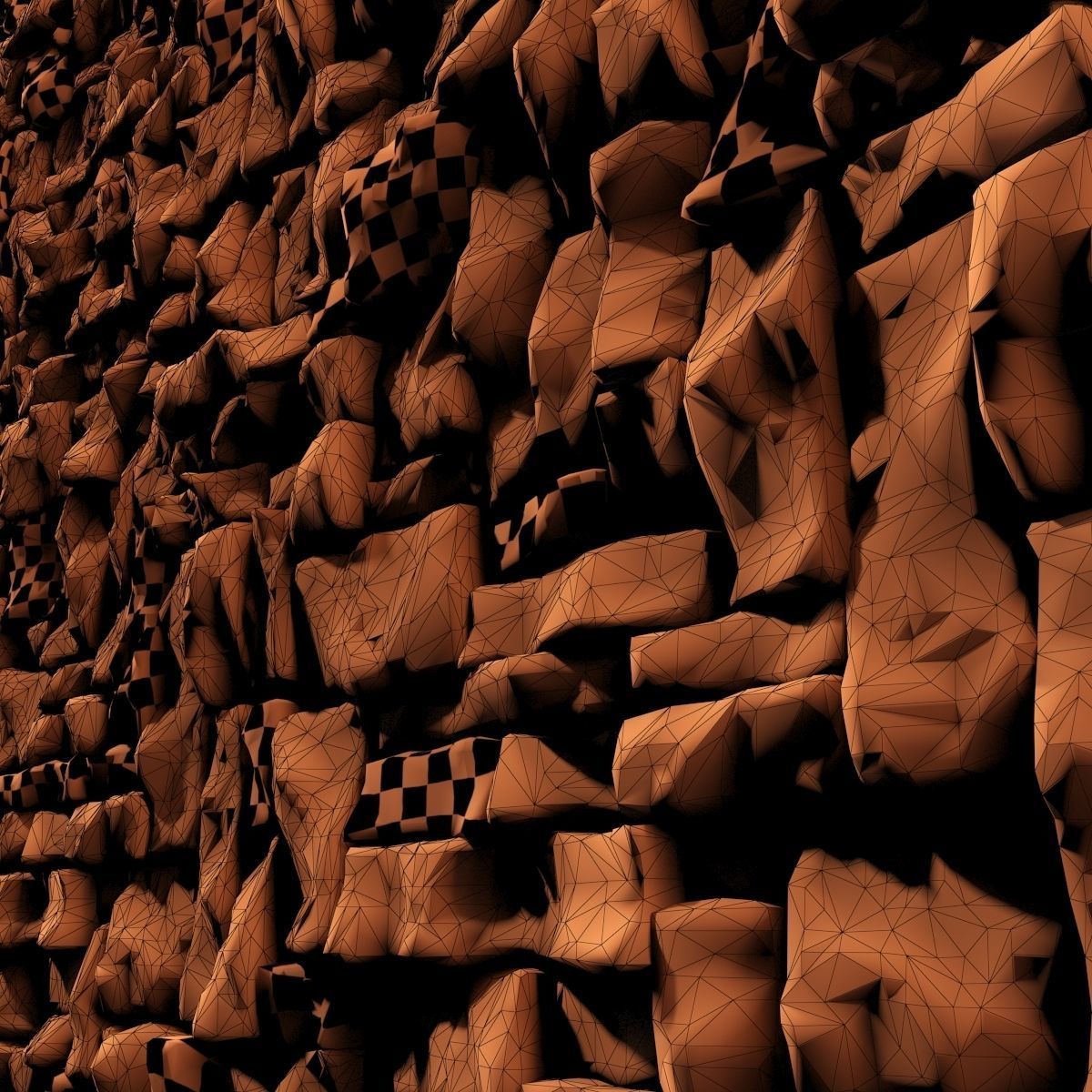 Panel Big Rock block stone n2 3D model | CGTrader