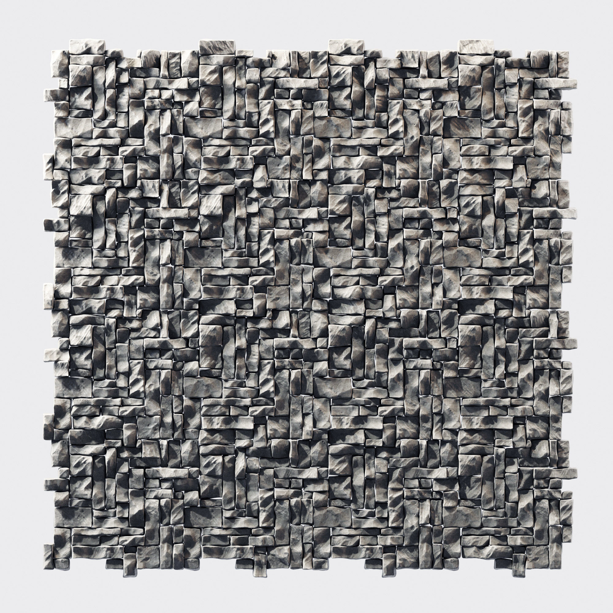 Panel Big Rock block stone n2 3D model | CGTrader