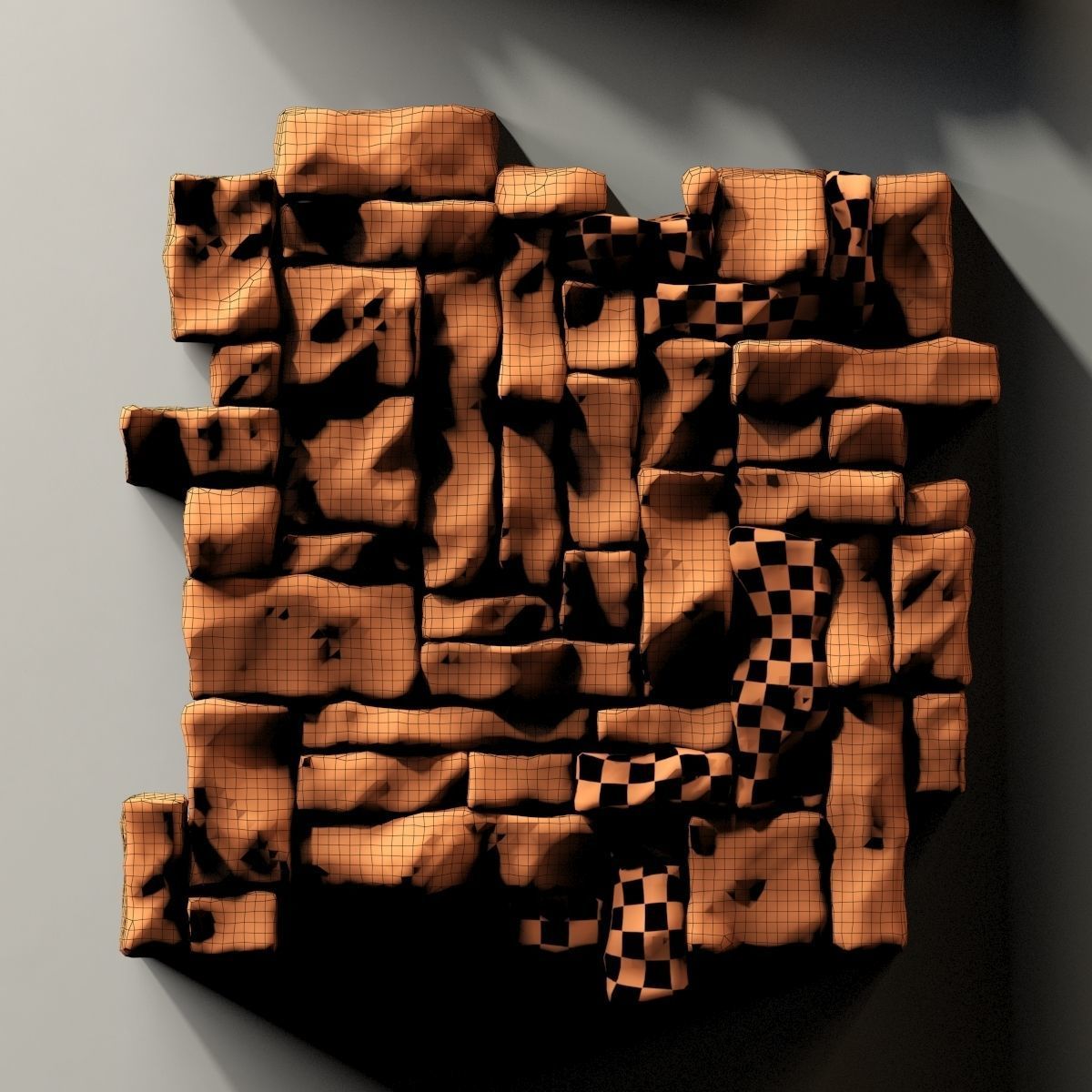 Panel Big Rock block stone n2 3D model | CGTrader