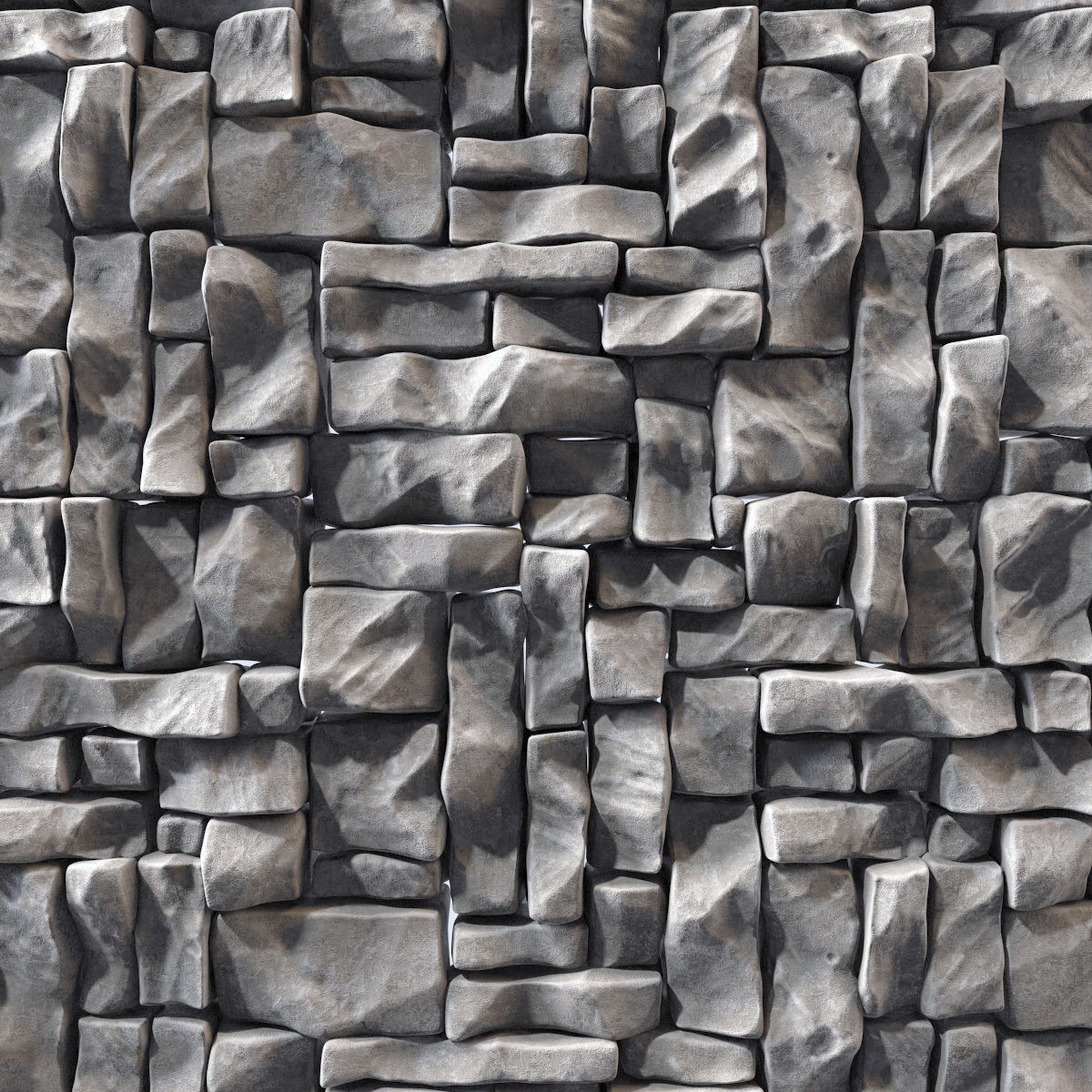 Panel Big Rock block stone n2 3D model | CGTrader