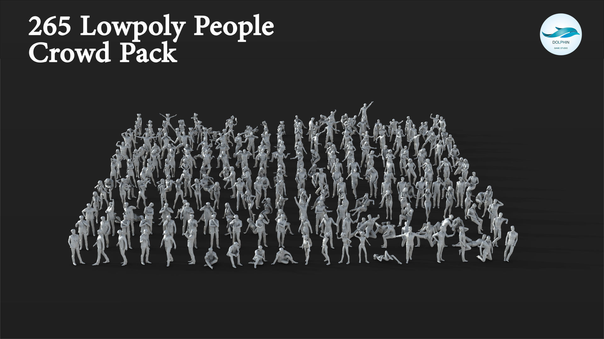 3D model People Crowd Set-03 264 VR / AR / low-poly | CGTrader