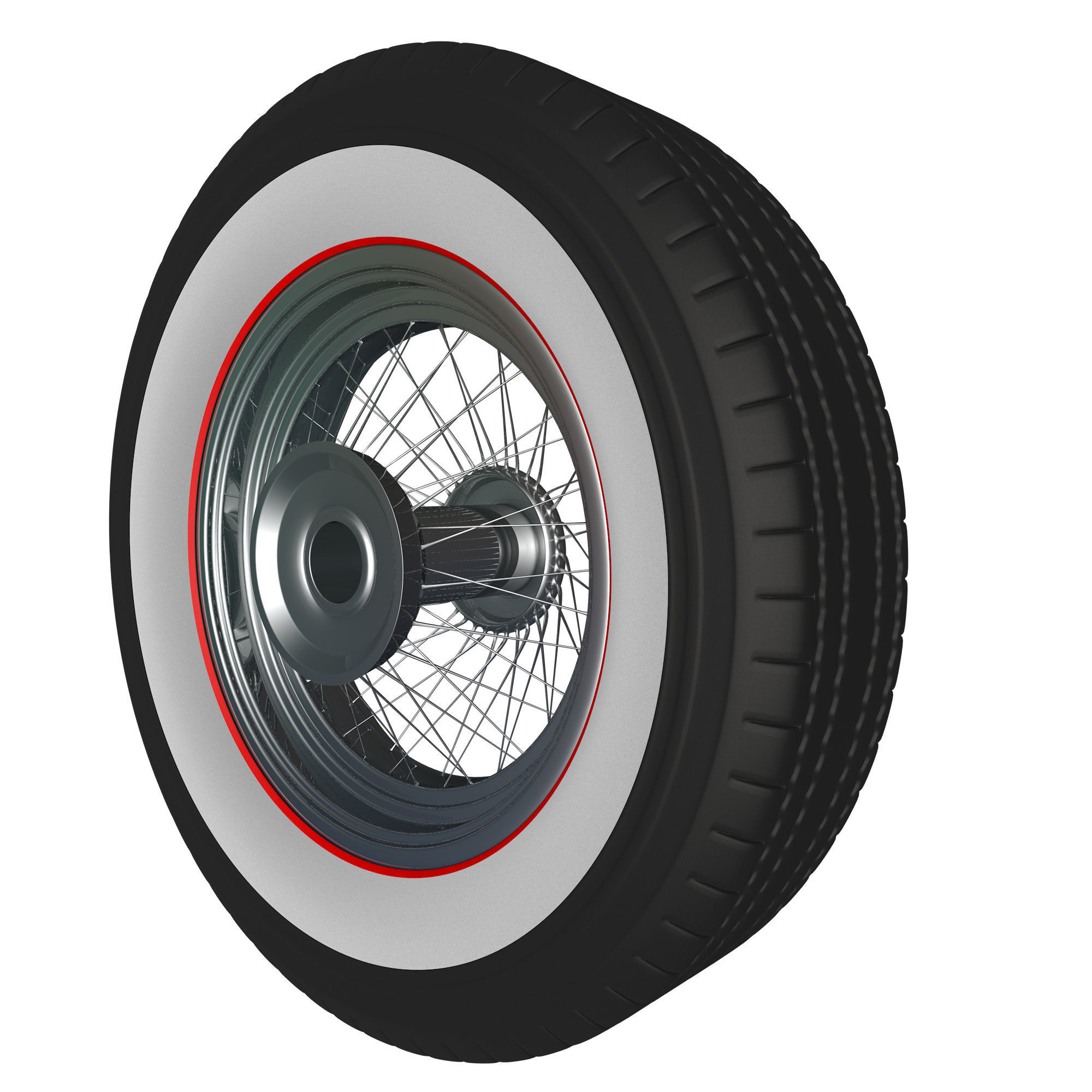 Spoke wheel 30s v2 3D model | CGTrader
