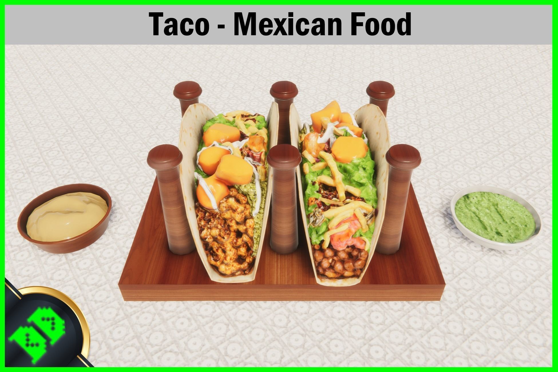 3D model Taco - Mexican Food VR / AR / low-poly | CGTrader