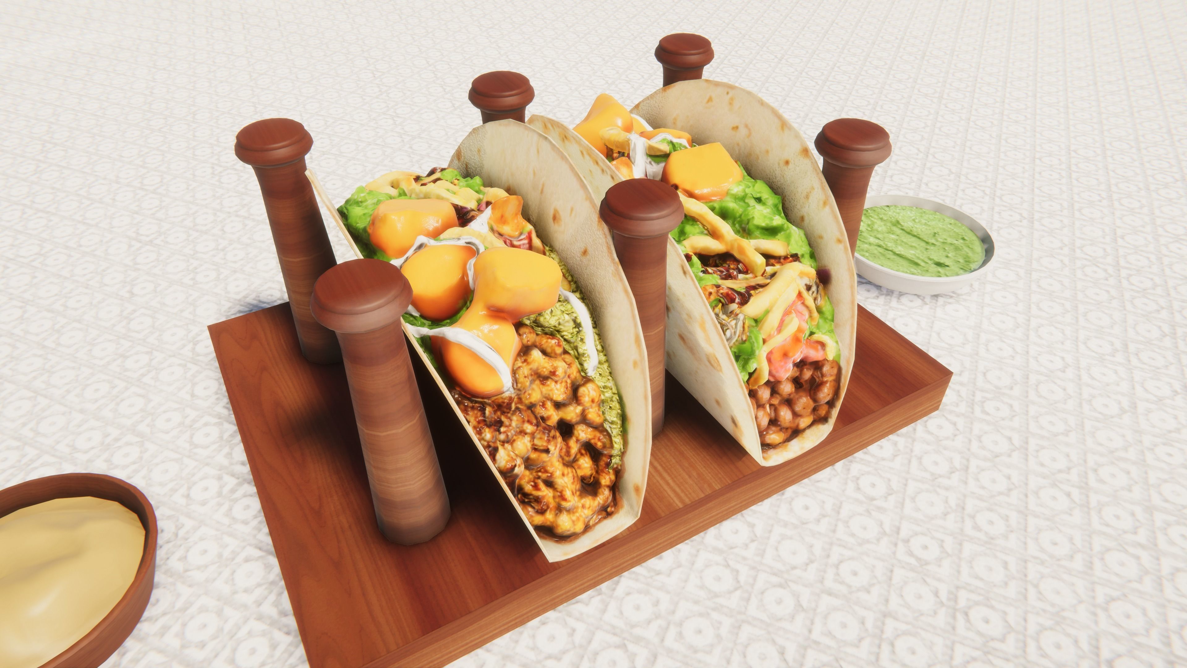 3D model Taco - Mexican Food VR / AR / low-poly | CGTrader