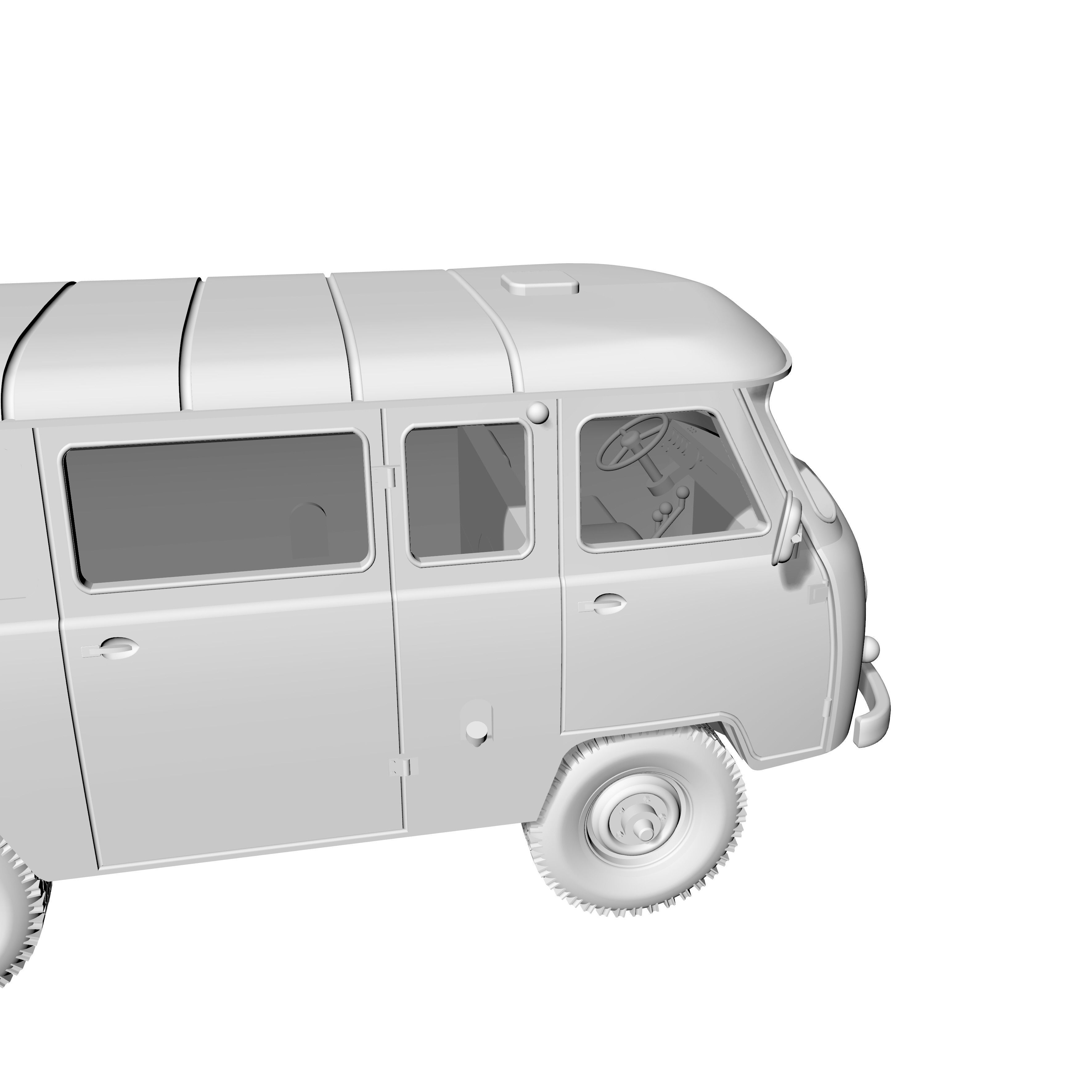 UAZ3741 toy van 3D model 3D printable | CGTrader