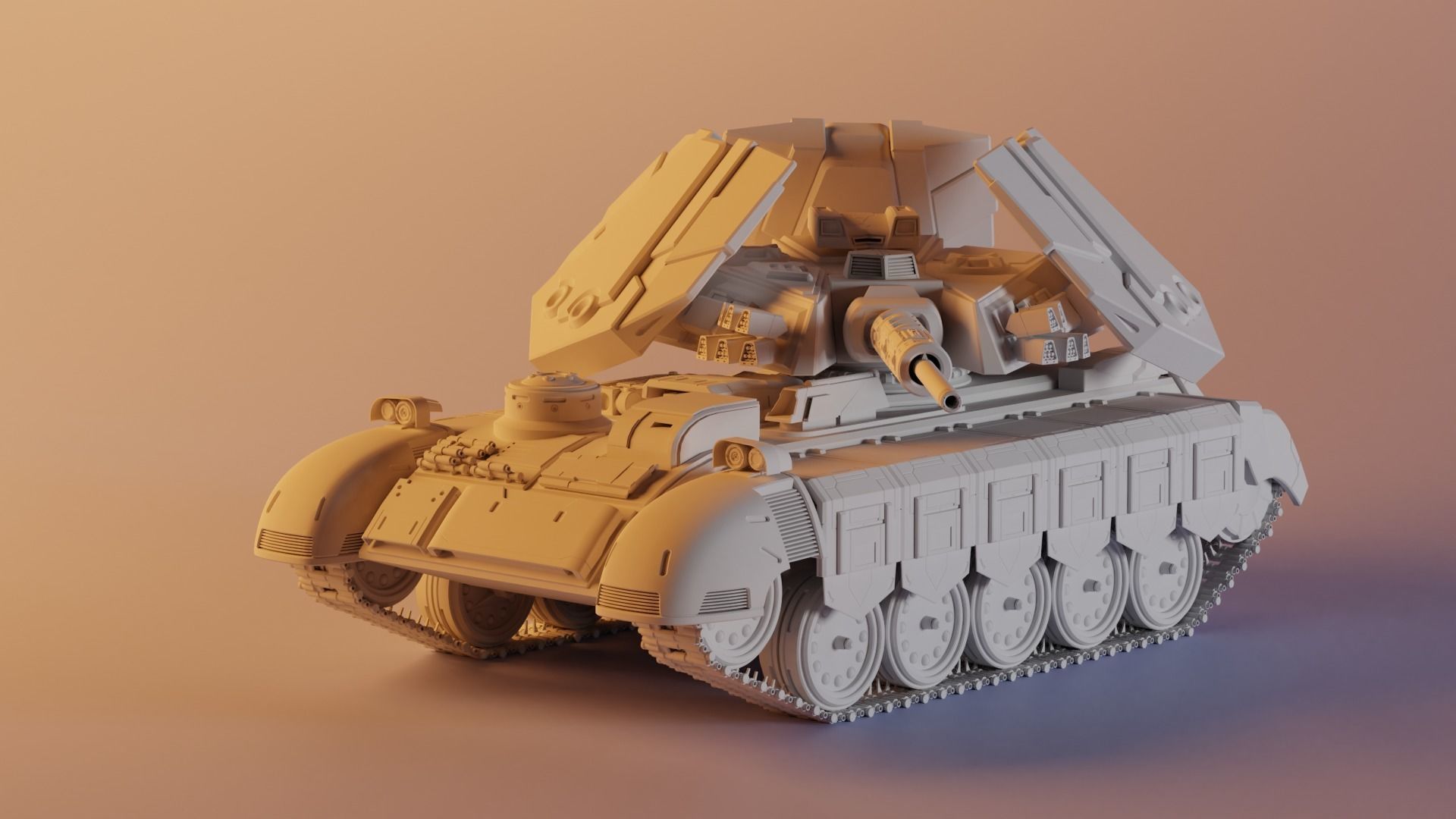 Mirage Tank 3D model 3D printable | CGTrader