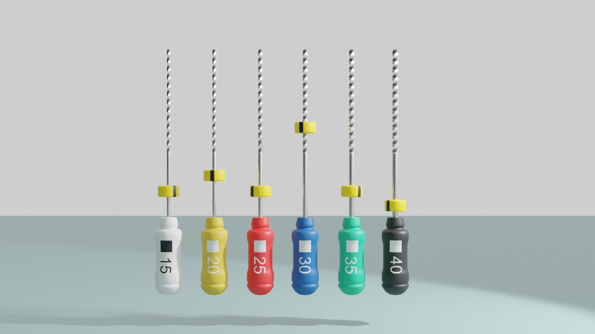 Endodontic files - dental instruments 3D model | CGTrader