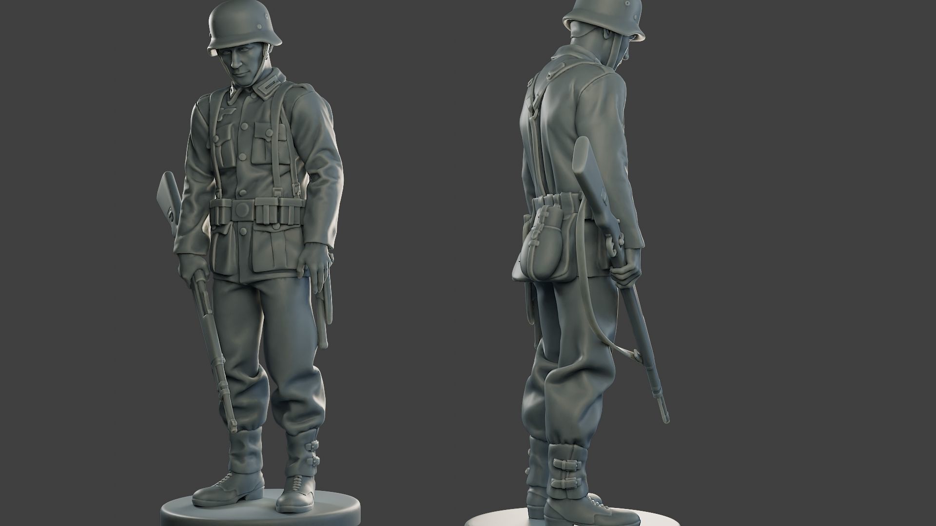 German soldier ww2 Praying3 G6 3D model 3D printable | CGTrader