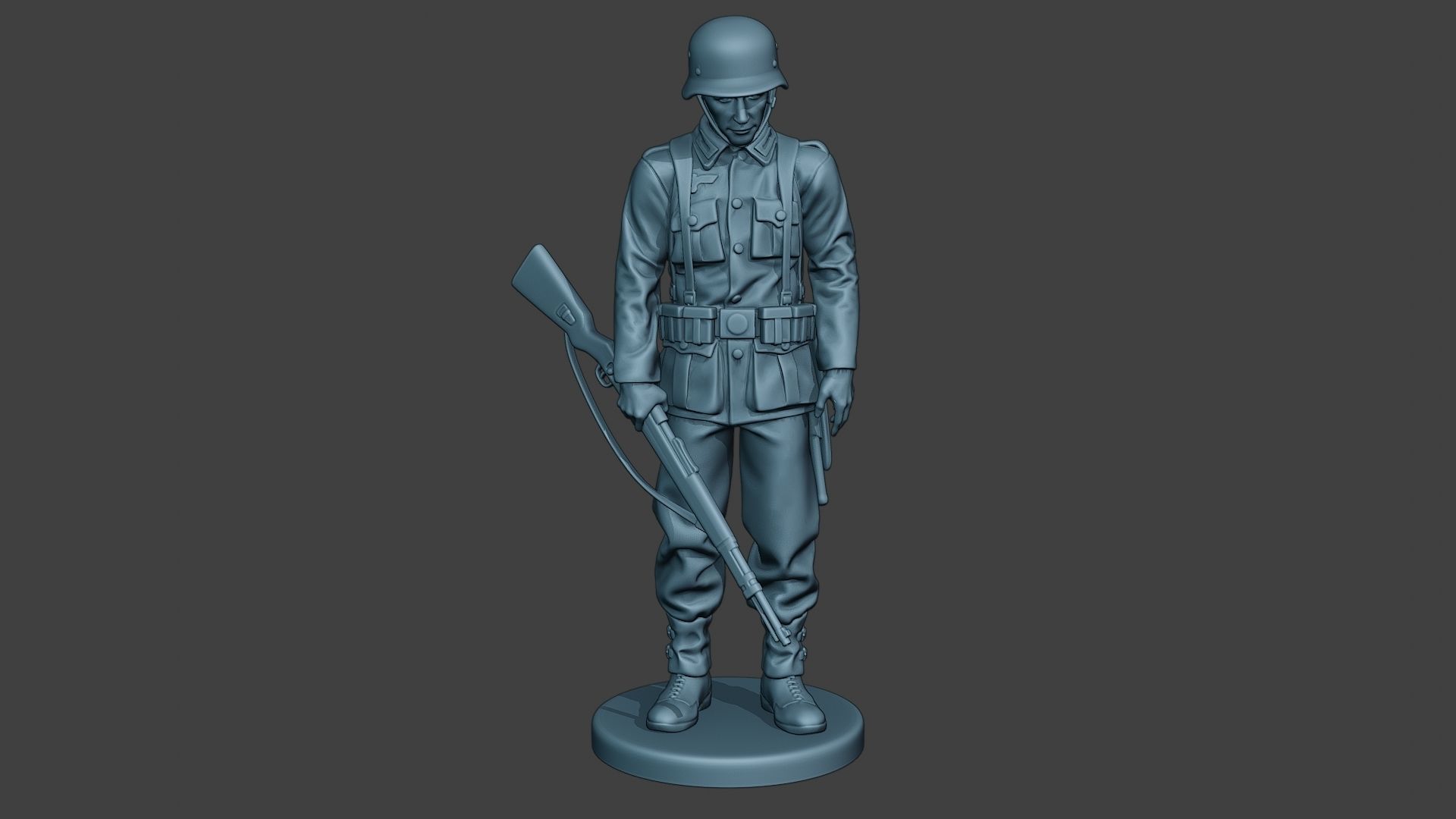 German soldier ww2 Praying3 G6 3D model 3D printable | CGTrader