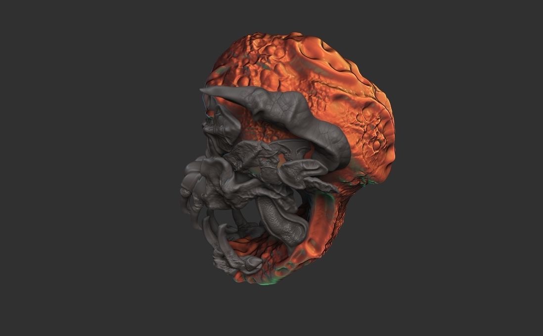monster head diablo 3D model | CGTrader