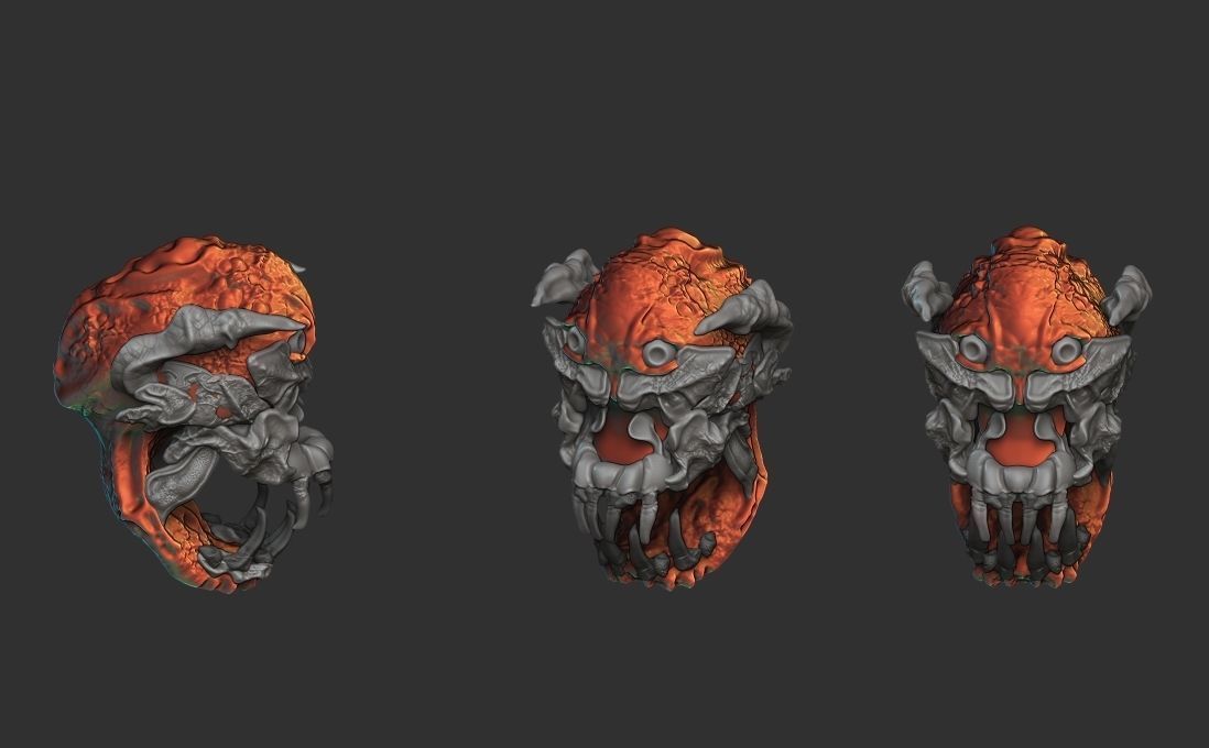 monster head diablo 3D model | CGTrader