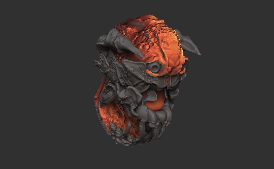 monster head diablo 3D model | CGTrader