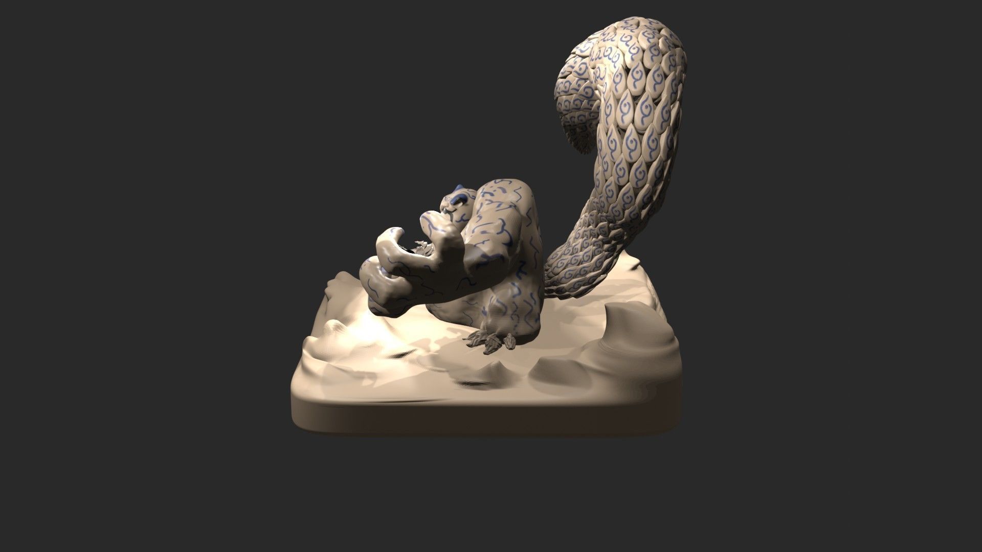 Shukaku one tales from Naruto 3D model | CGTrader