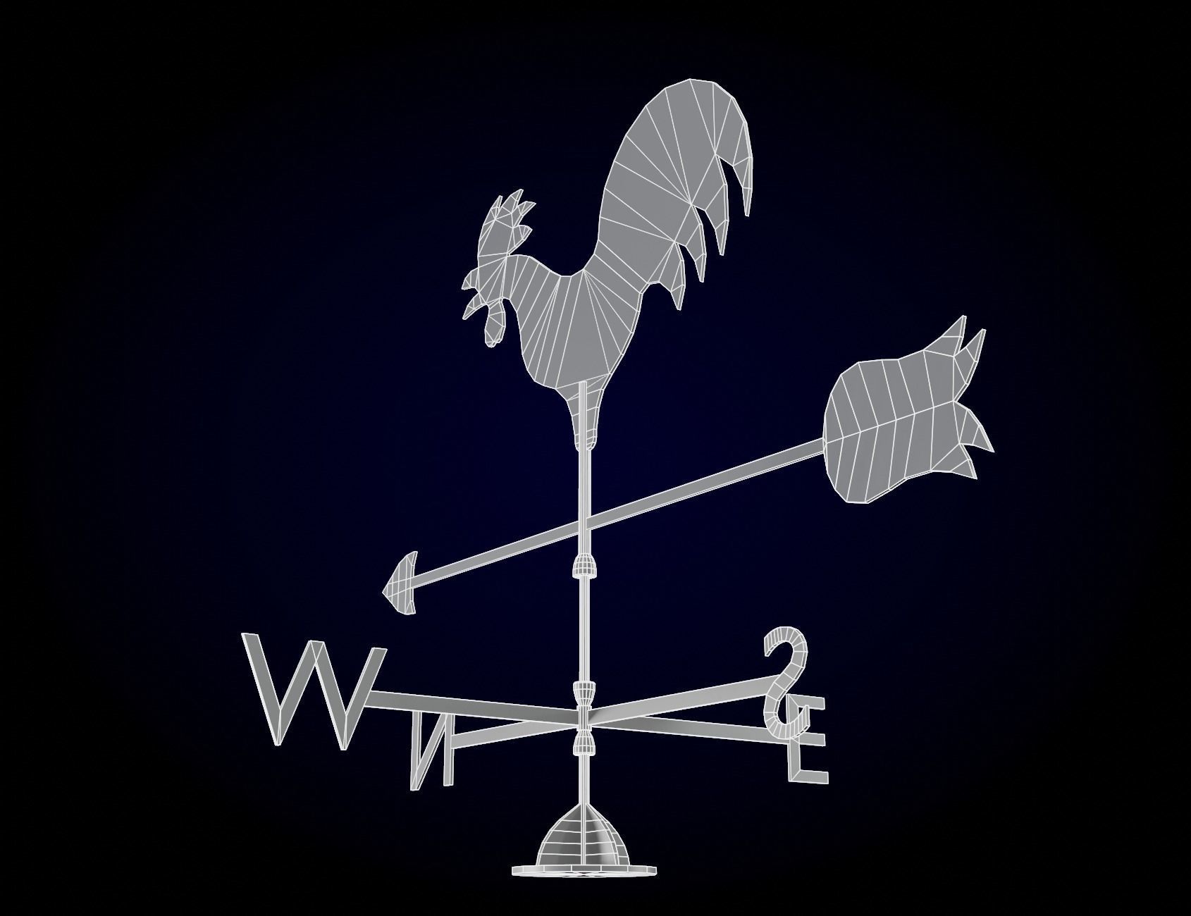 3D model Weather Vane Bronze VR / AR / low-poly | CGTrader