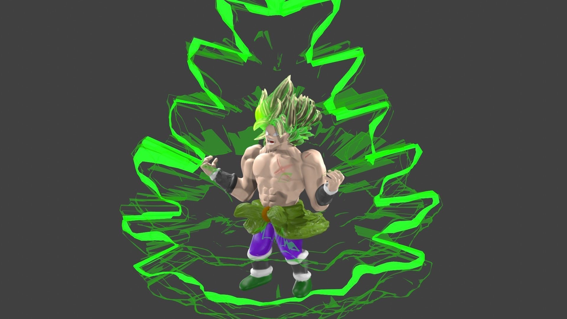 Broly Full power 3D model | CGTrader