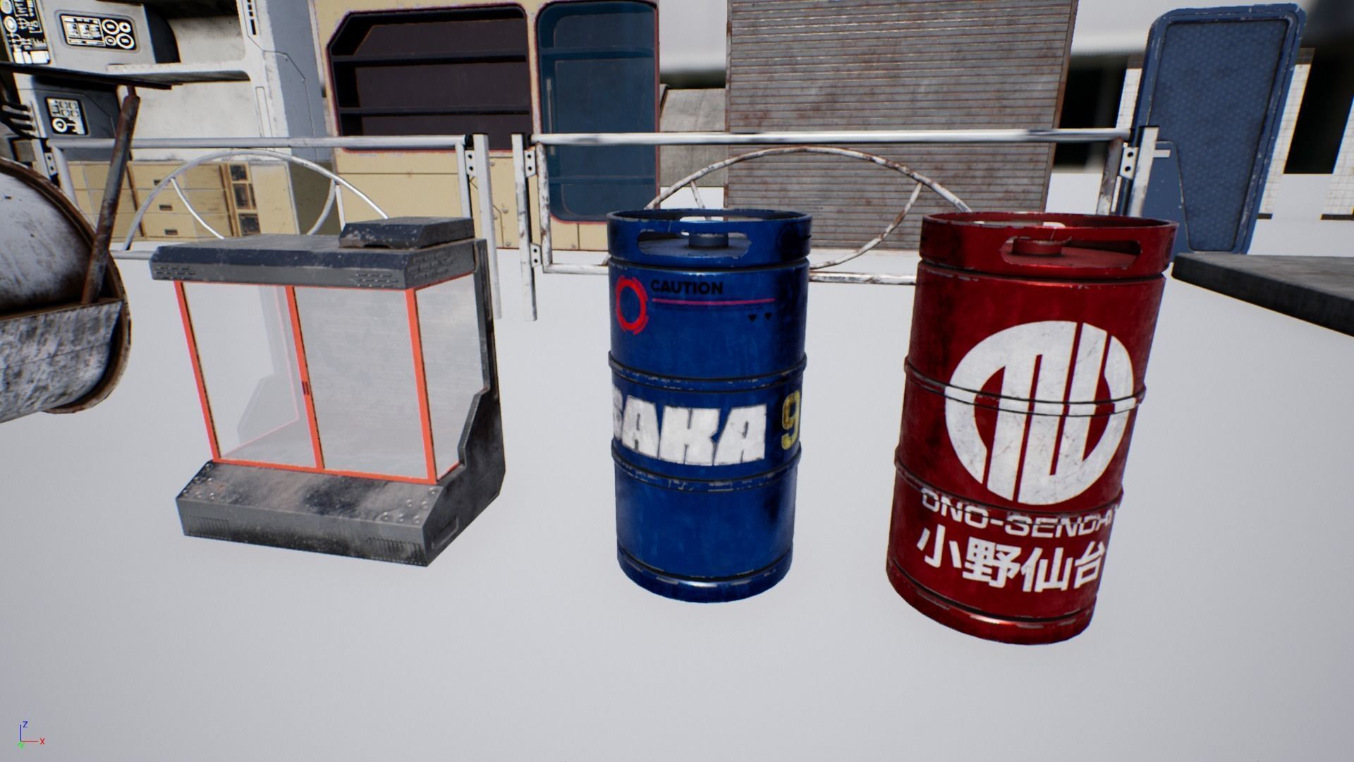 3D model Game Ready Mini Cyberpunk Prop Pack UE4 VR / AR / low-poly ...