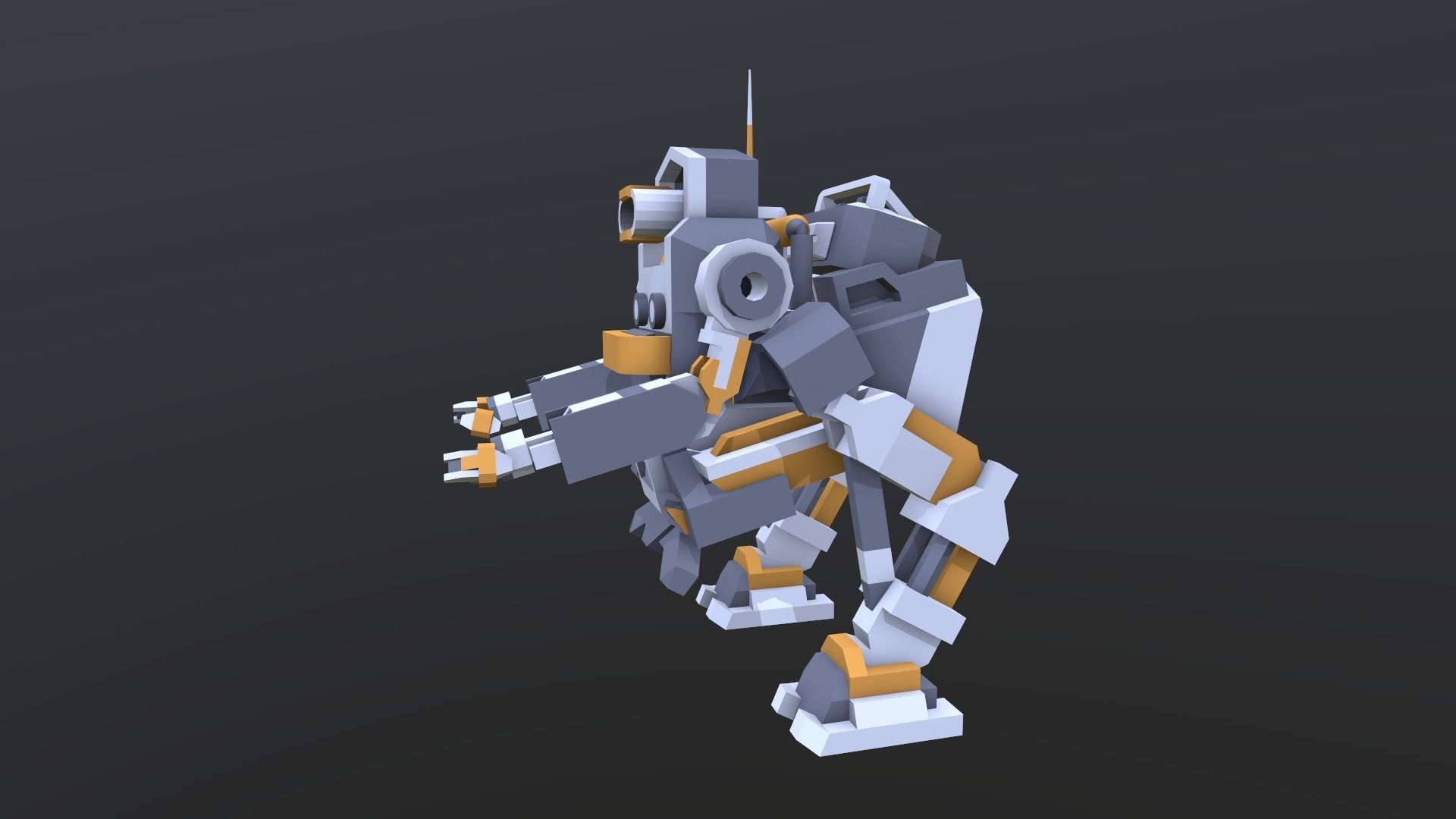 3D model Mech Scout VR / AR / low-poly | CGTrader