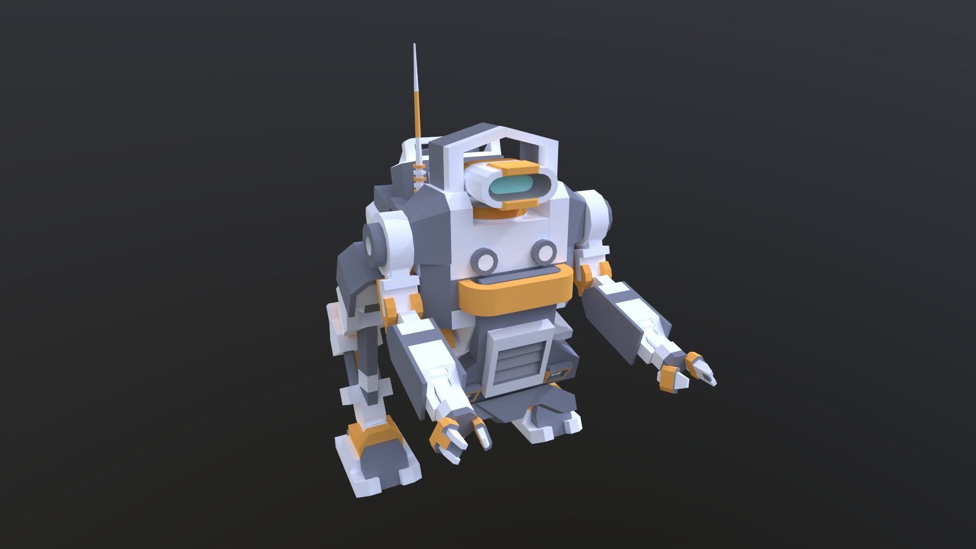 3D model Mech Scout VR / AR / low-poly | CGTrader