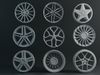10 car rims pack free 3D model | CGTrader