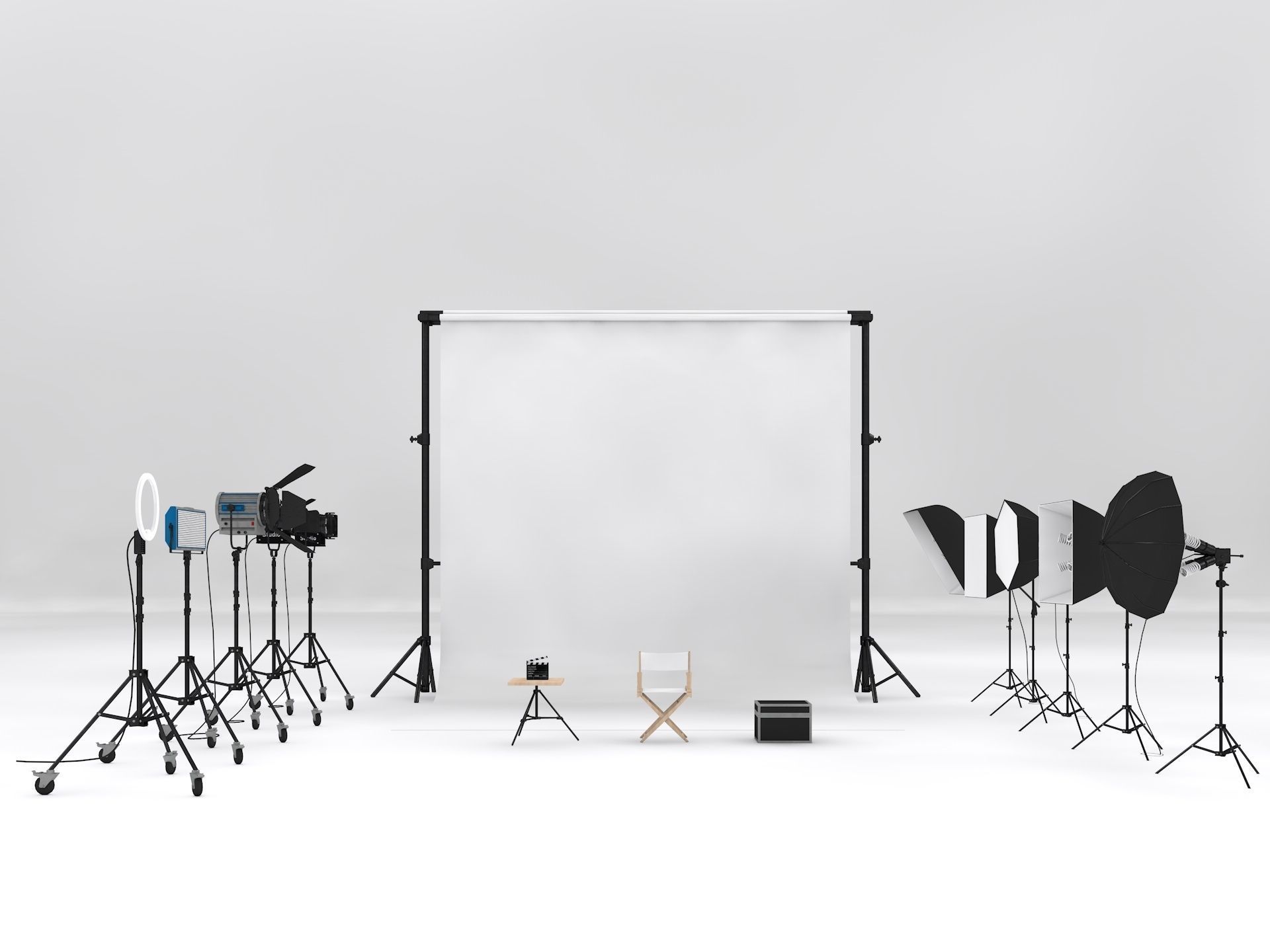 Studio Photography Lighting Models 3D model | CGTrader