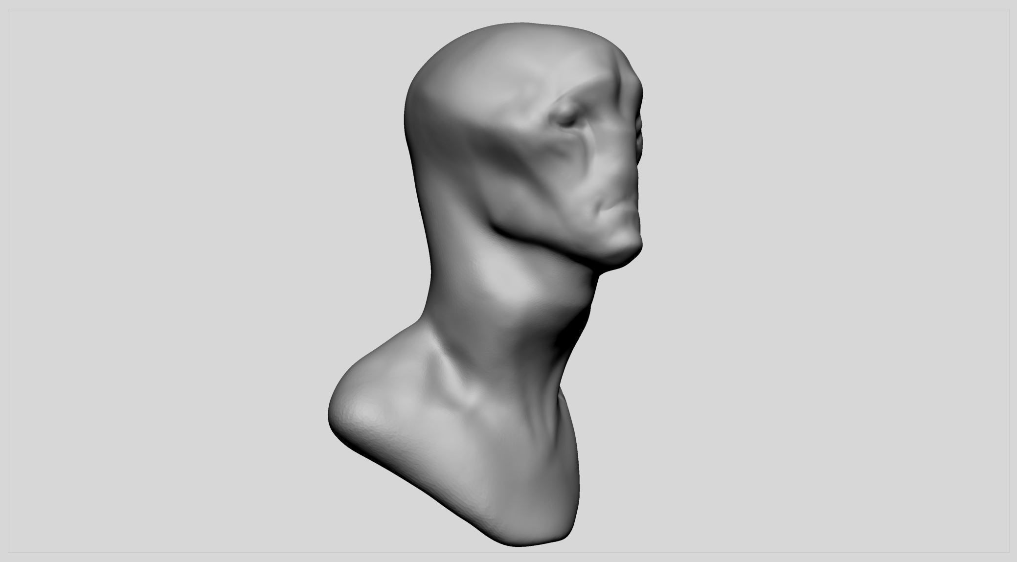 Creature Head Base 3D model | CGTrader