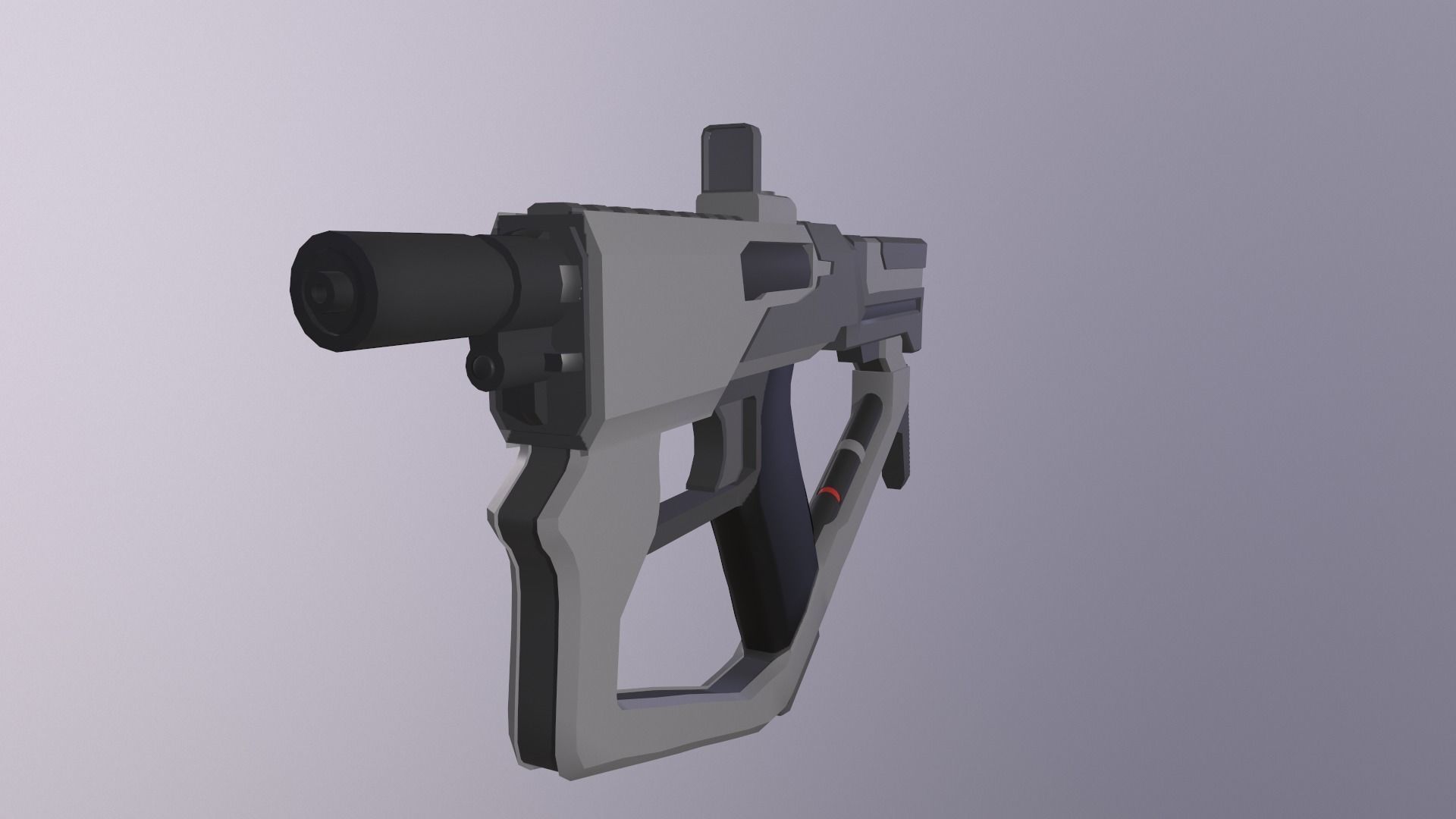 3D model The submachine gun of the future VR / AR / low-poly | CGTrader