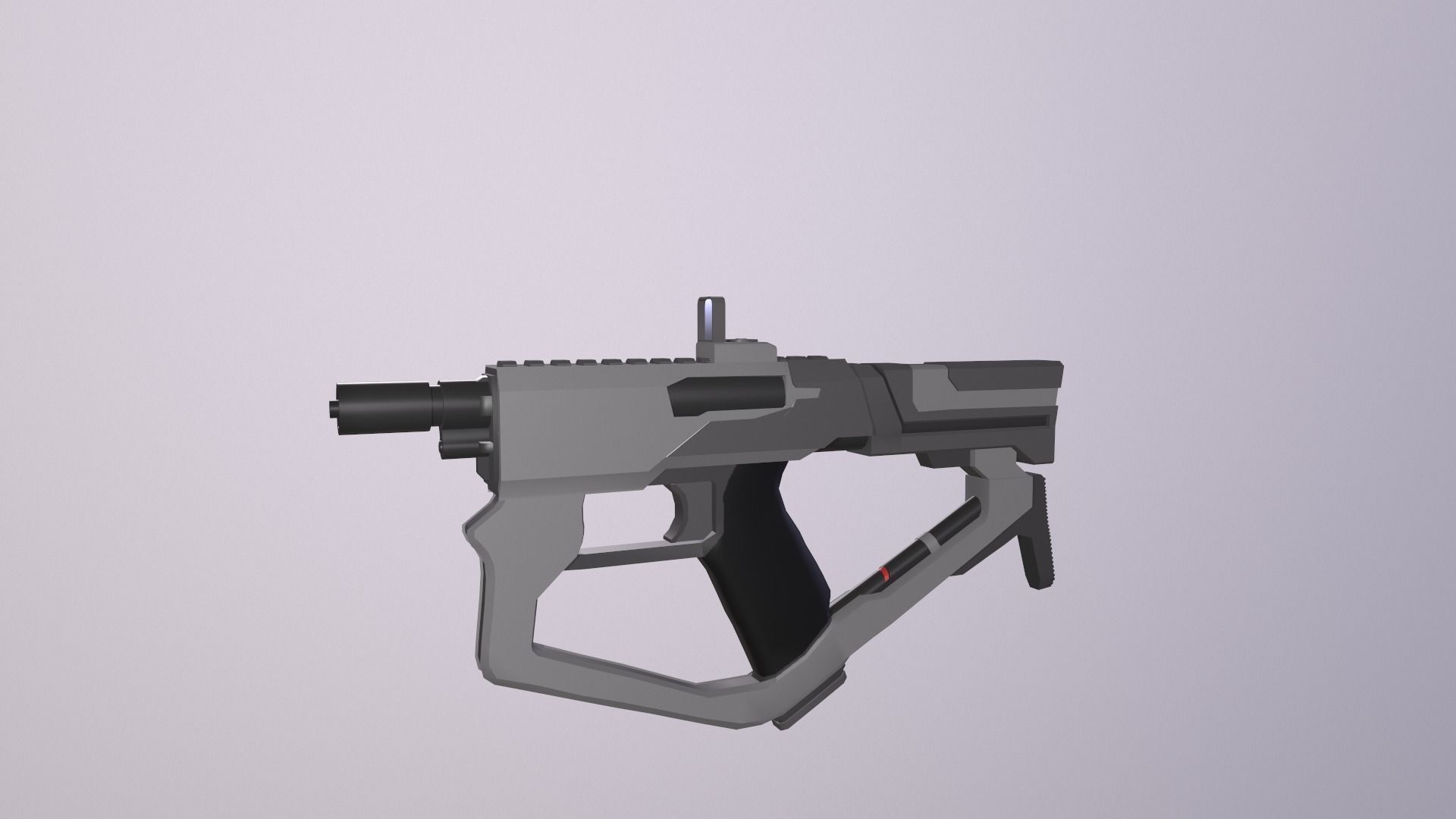 3D model The submachine gun of the future VR / AR / low-poly | CGTrader