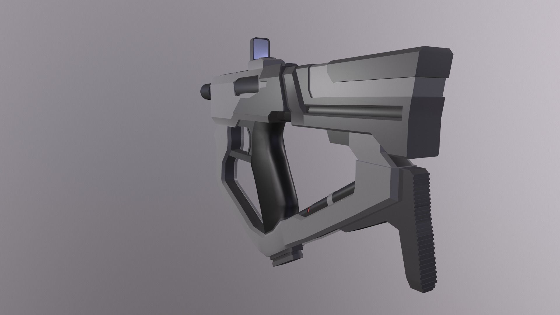 3D model The submachine gun of the future VR / AR / low-poly | CGTrader