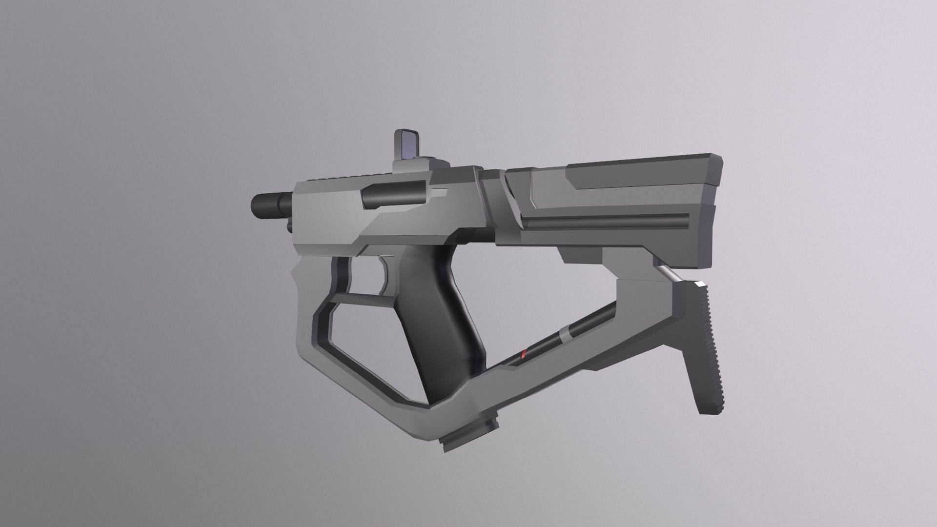 3D model The submachine gun of the future VR / AR / low-poly | CGTrader