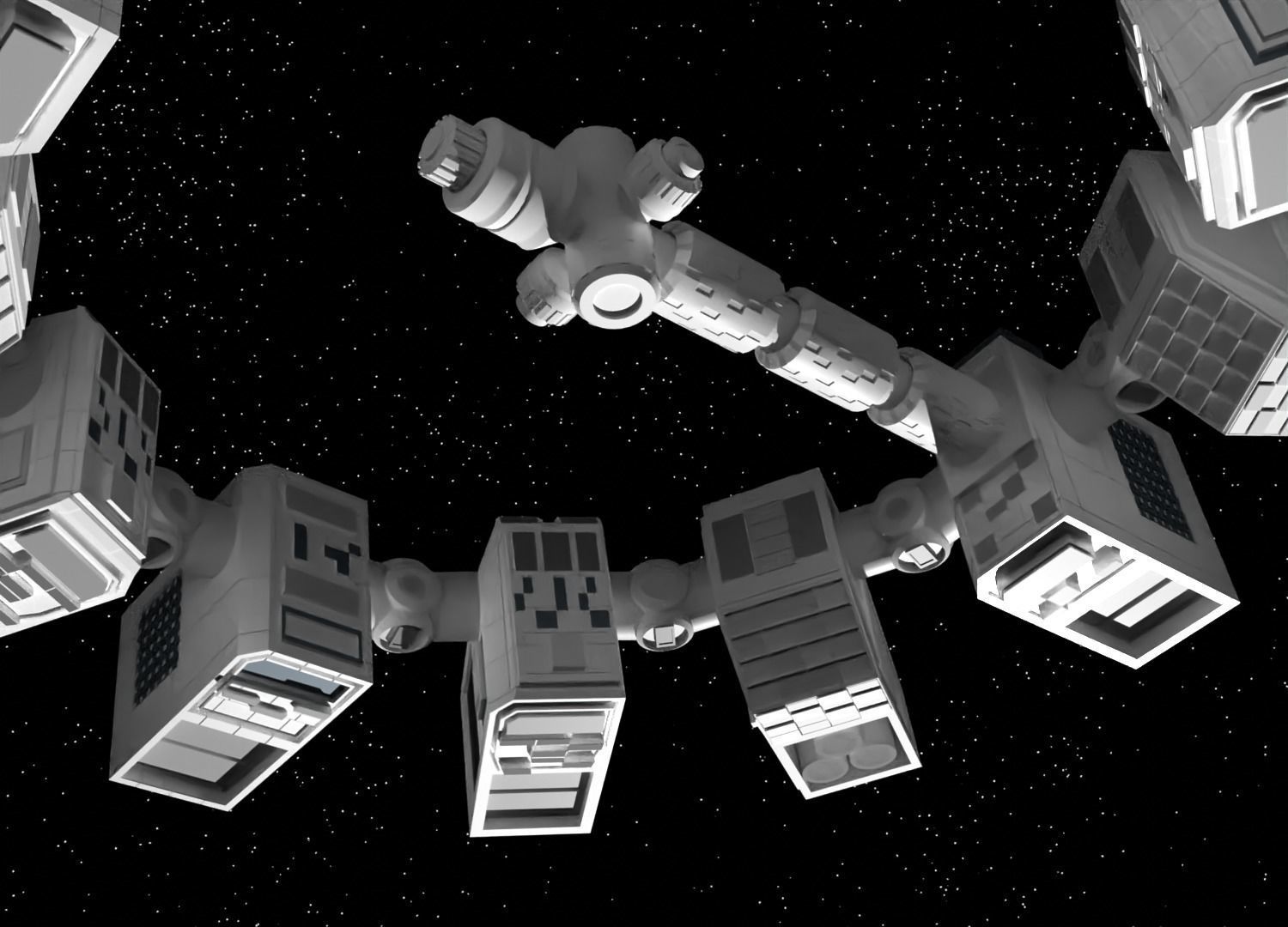 Spaceship endurance and ranger interstellar 3D model | CGTrader