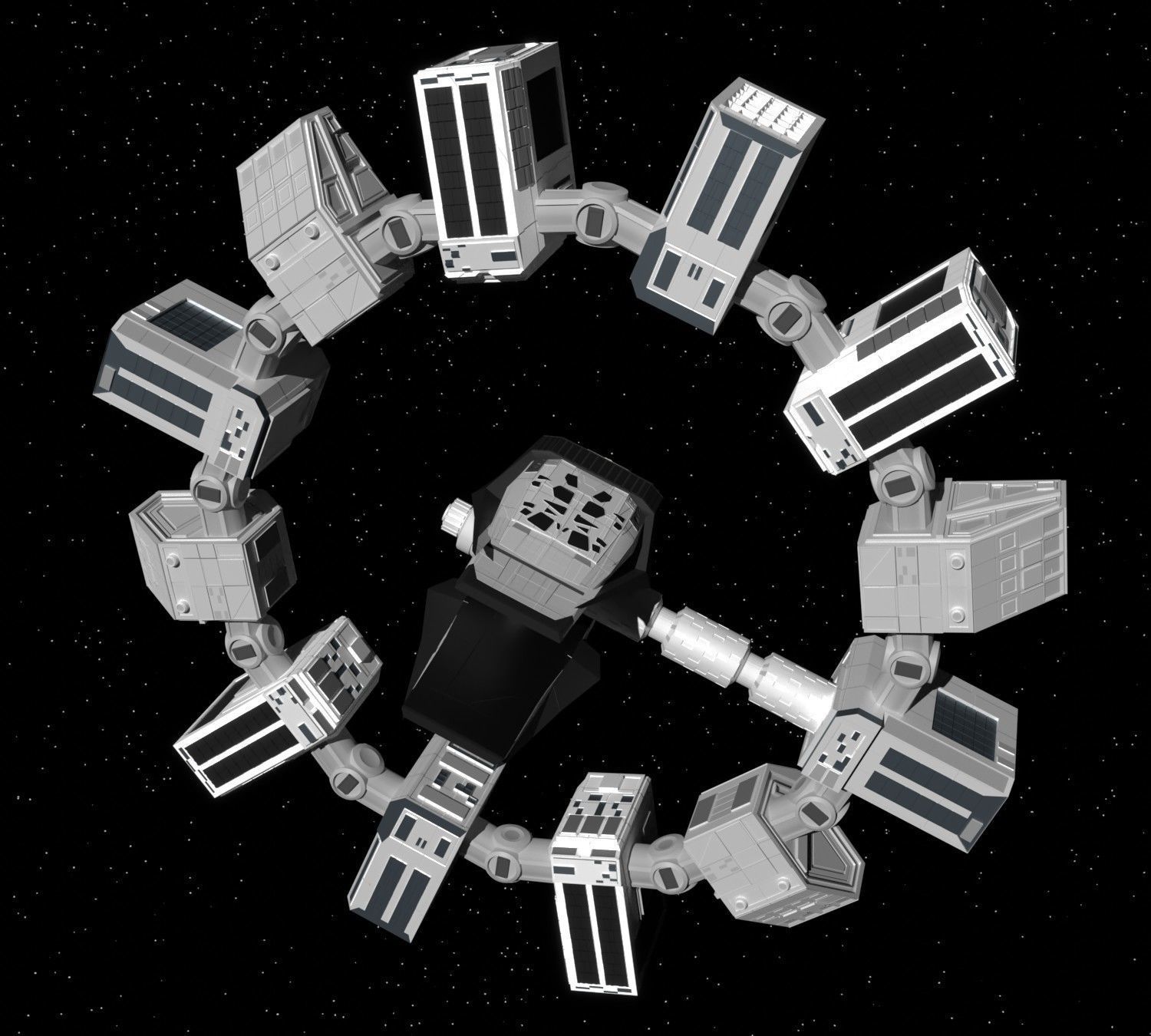 Spaceship endurance and ranger interstellar 3D model | CGTrader