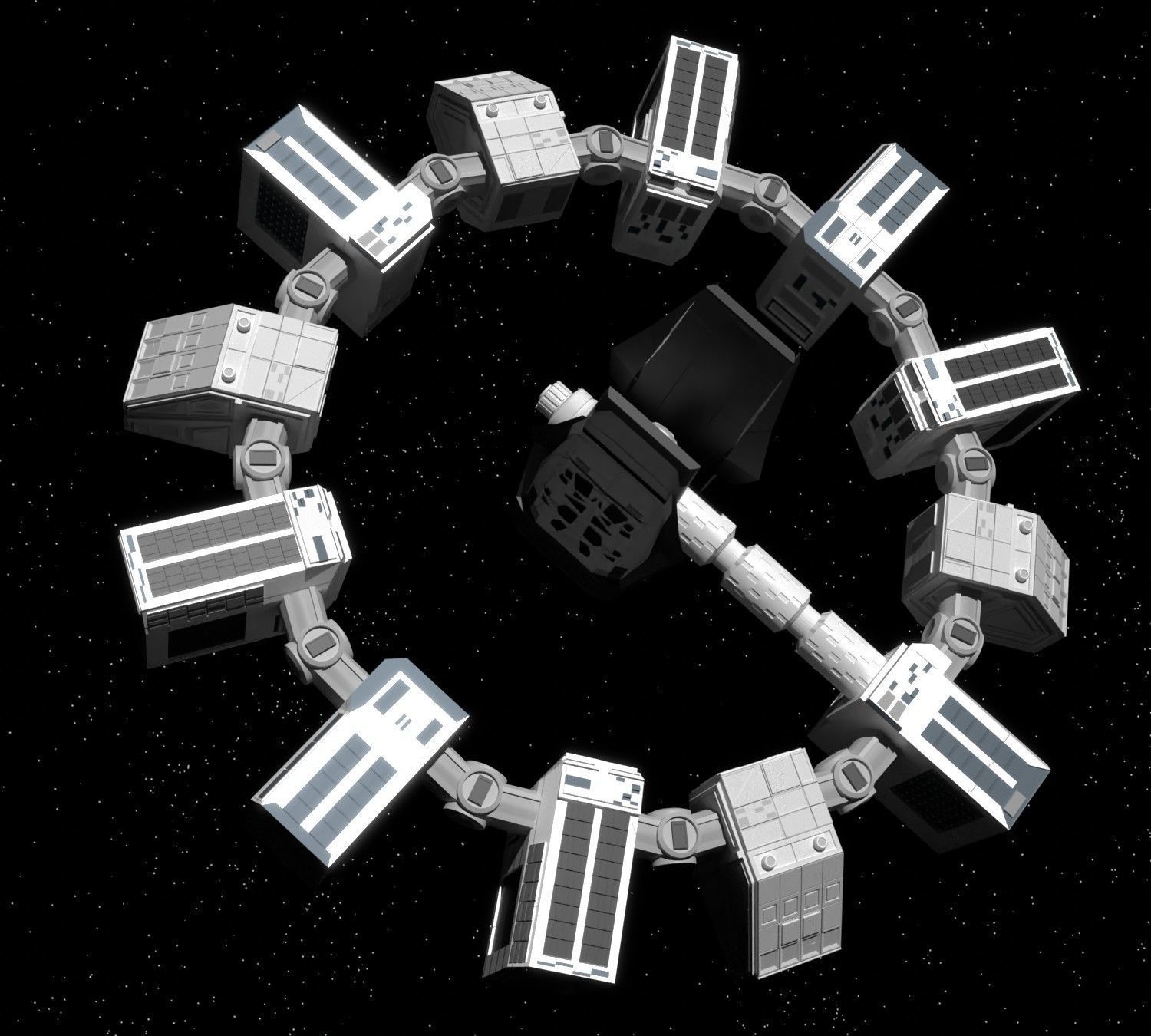 Spaceship endurance and ranger interstellar 3D model | CGTrader