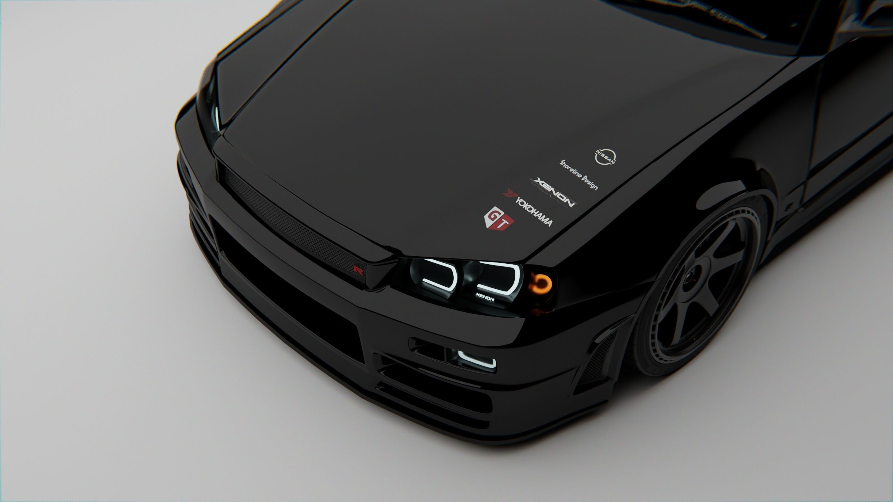 Nissan R34 Skyline Skyline twin Turbo 3D model | CGTrader