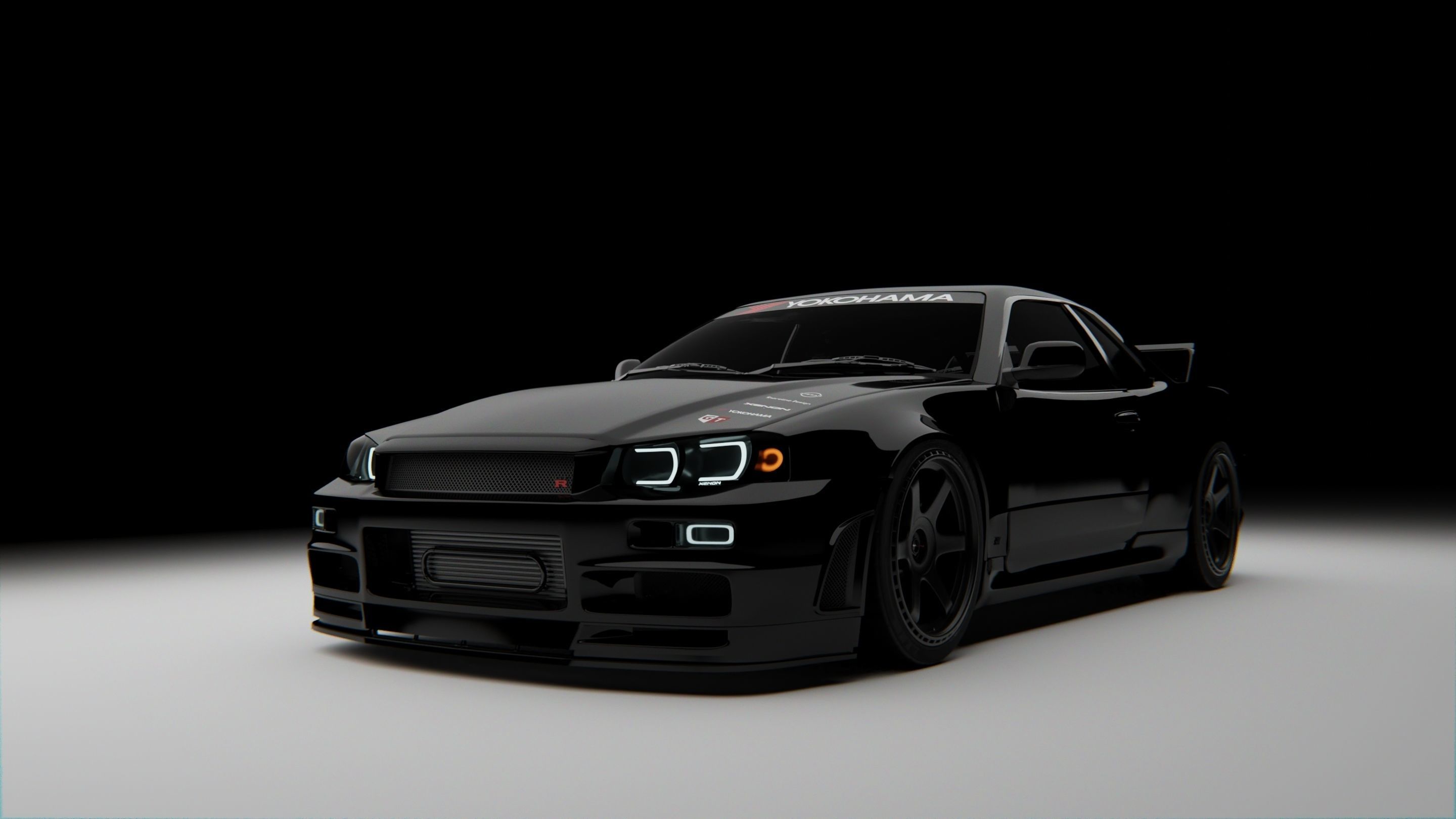 Nissan R34 Skyline Skyline twin Turbo 3D model | CGTrader