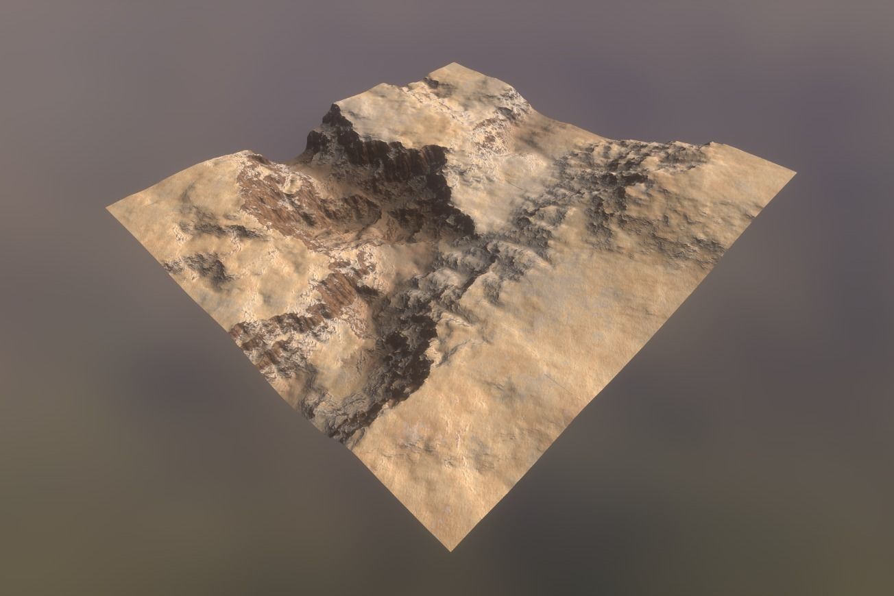 3D model Desert Biome 1 VR / AR / low-poly | CGTrader