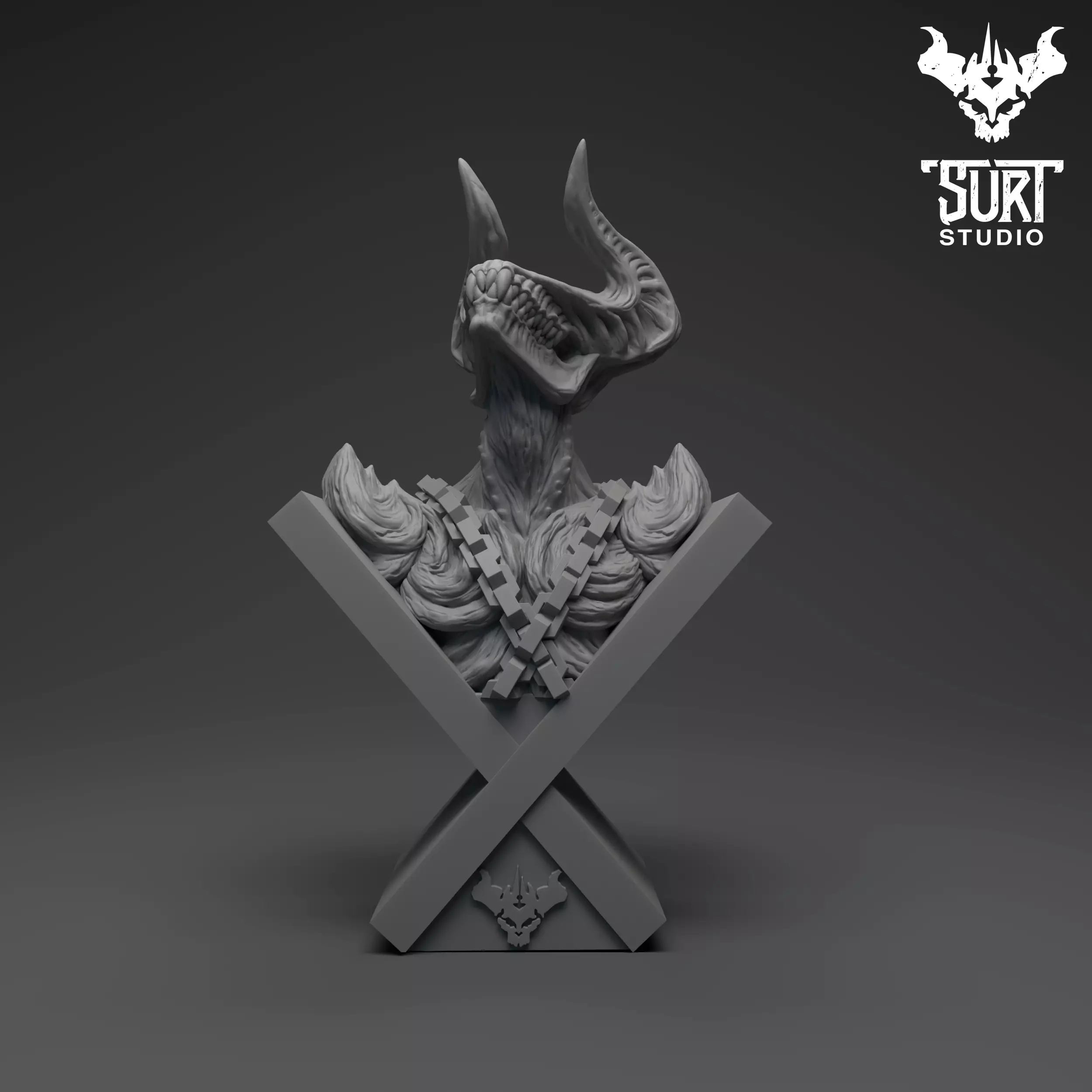 Surtr bust 3D model 3D printable | CGTrader