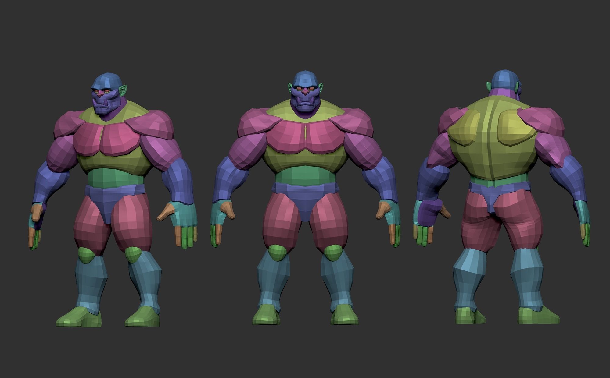 Stylized Orc Basemesh 3D model | CGTrader
