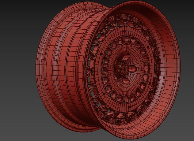 SSR formula aero mesh wheel 3D model | CGTrader