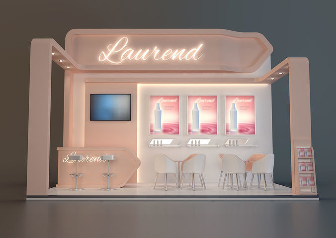 exhibition stand 18 sqm 3D model | CGTrader