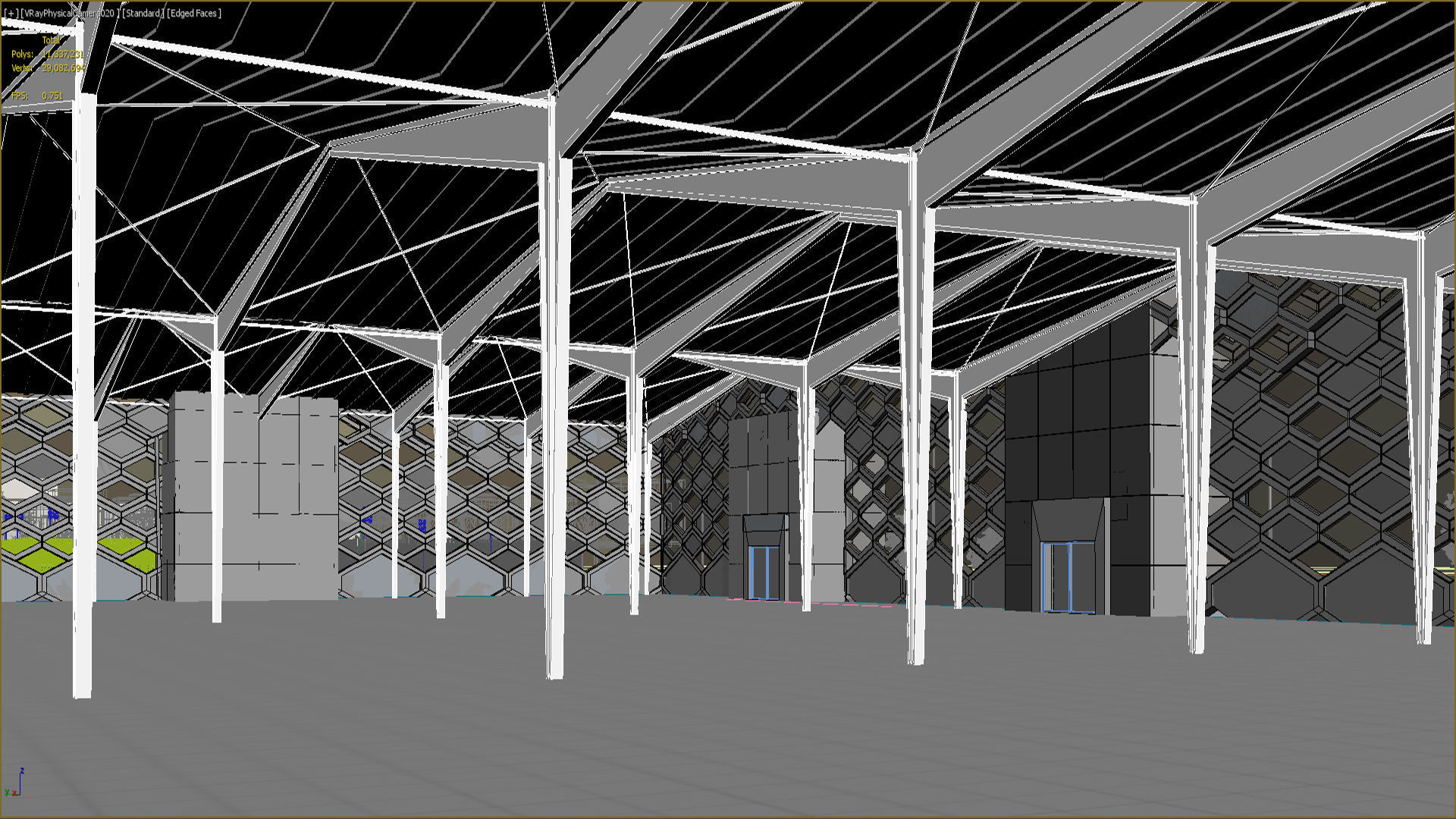 exhibition hall interior and exterior 3D model | CGTrader