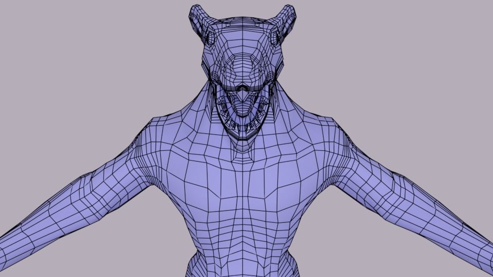 3D model Ratman creature that looks like rat VR / AR / low-poly | CGTrader