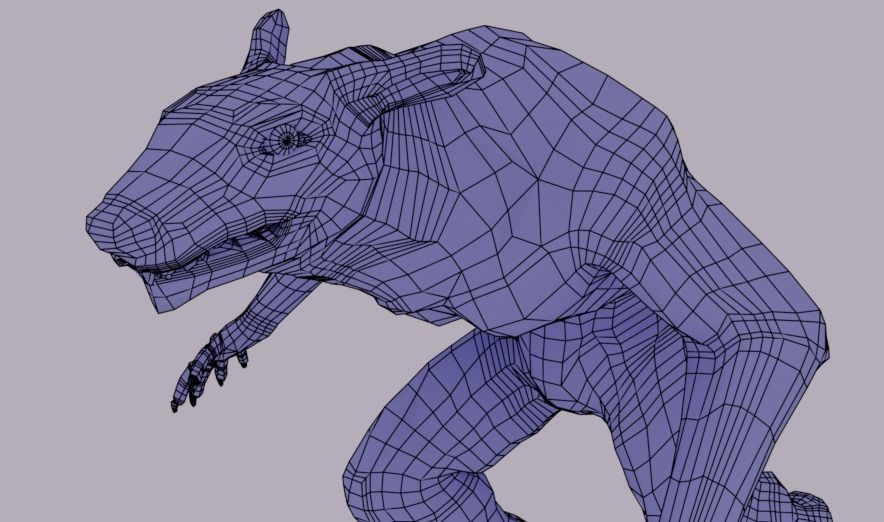 3D model Ratman creature that looks like rat VR / AR / low-poly | CGTrader