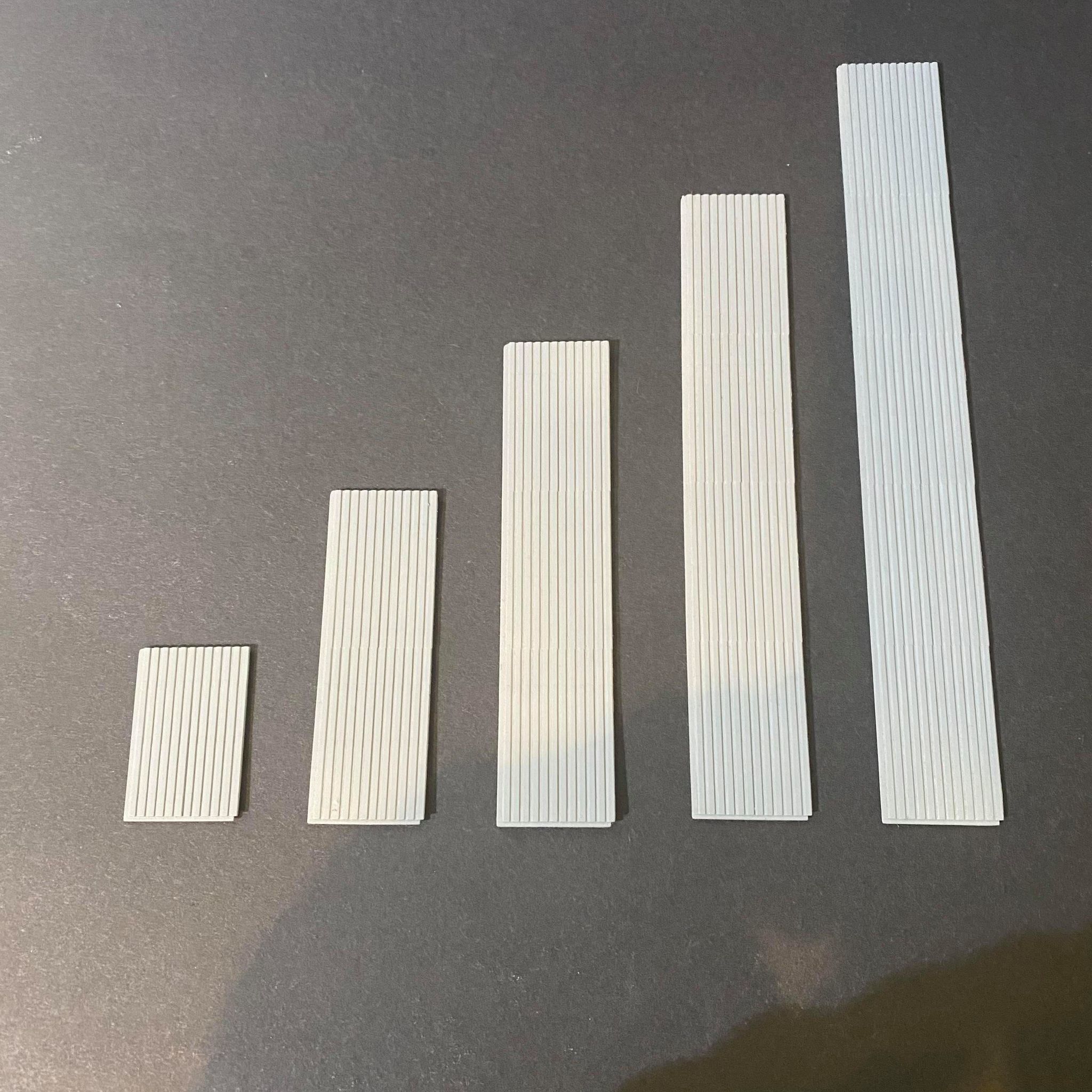 CORRUGATED PROFILE CLADDING SMALL 7MM SCALE MODEL RAILWAY 3D model 3D ...