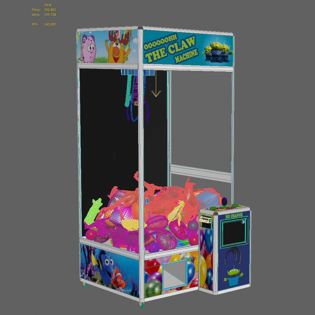 Claw vending machine 3D model | CGTrader