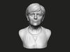 Angela Merkel 3D Portrait Sculpture 3D model 3D printable | CGTrader